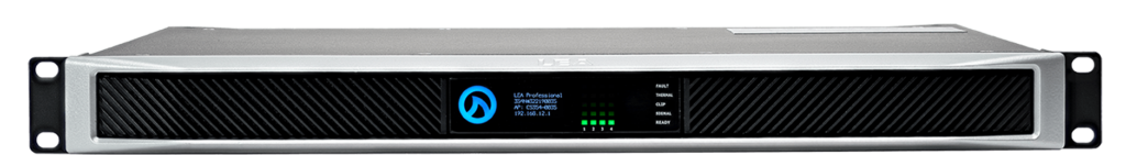 LEA CS354, 4 Channel x 350 W @ 4ohm, 8ohm, 70V and 100V per channel.